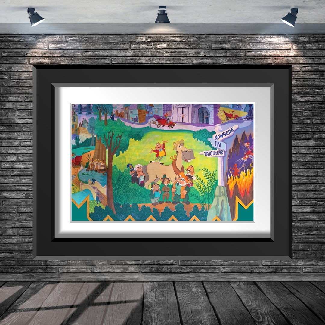 Mr Toads Wild Ride Attraction Scenes Illustration Hell Toad Hall Disney ...