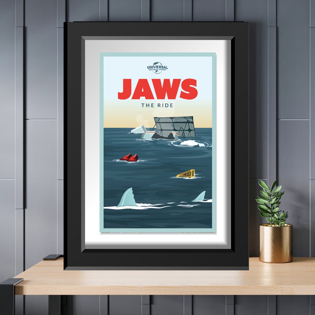 Universal Orlando Jaws the Ride Attraction Poster 8x10 11x14 11x17 ...