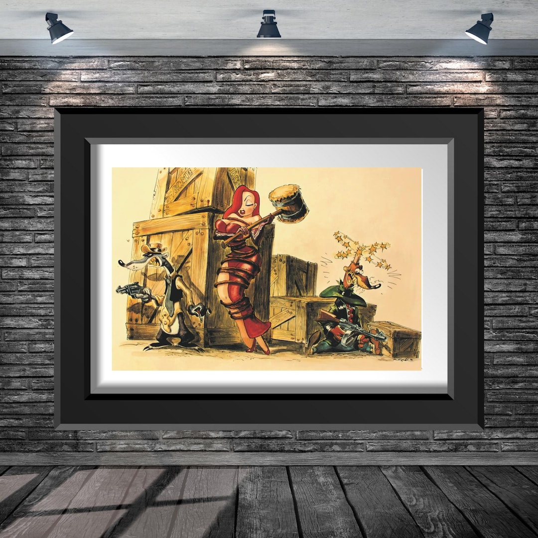 Disneyland Roger Rabbits Car Toon Spin Concept Art 2 Jessica Rabbit ...