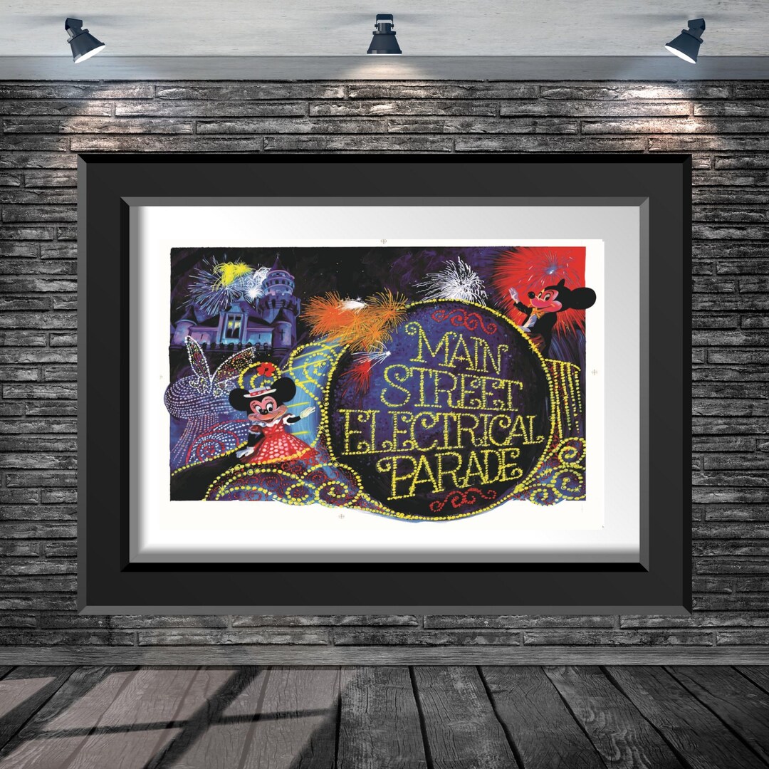 Disneyland Main Street Electrical Parade Mickey Minnie 2 Poster 8x10 ...