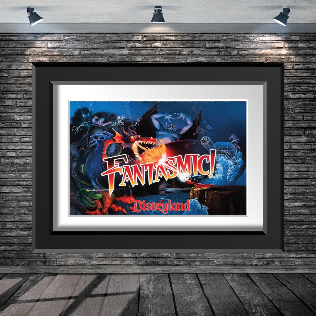 Disney Fantasmic Attraction Disneyland Poster 8x10 11x14 11x17 13x19 - Etsy