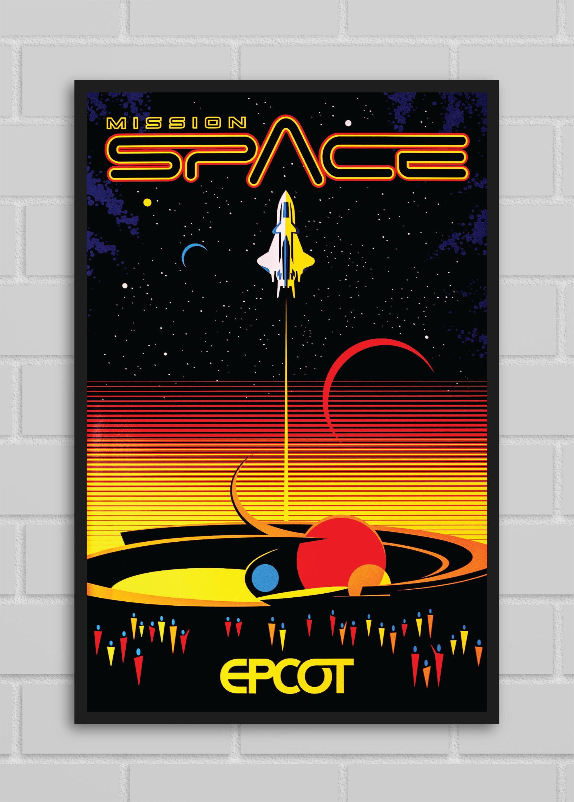 EPCOT Mission Space Astronaut Disney World Retro Attraction Poster 8x10 ...