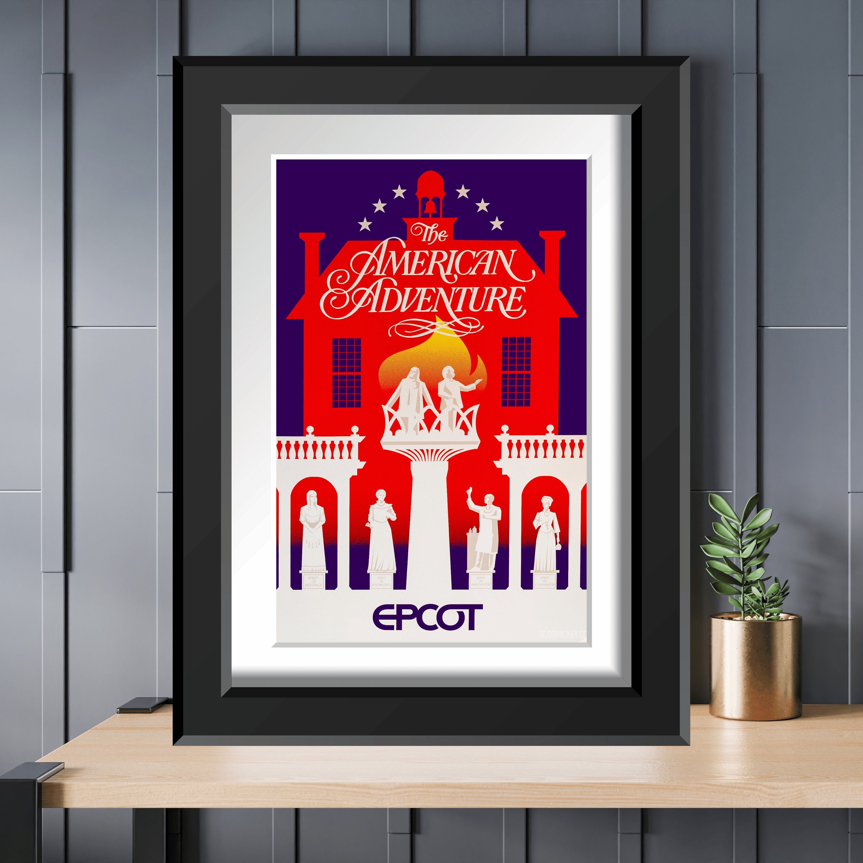 EPCOT American Adventure Walt Disney World Attraction Poster 11x14 ...