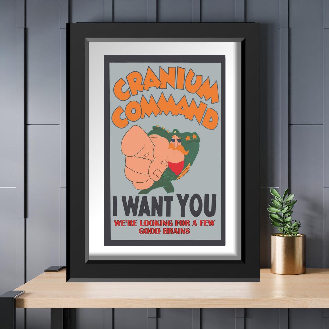 Epcot Center Wonders of Life Cranium Command Retro Poster Walt Disney ...