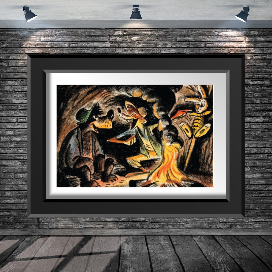 Disney Song of the South Brer Rabbit Brer Fox Brer Bear Fire ...