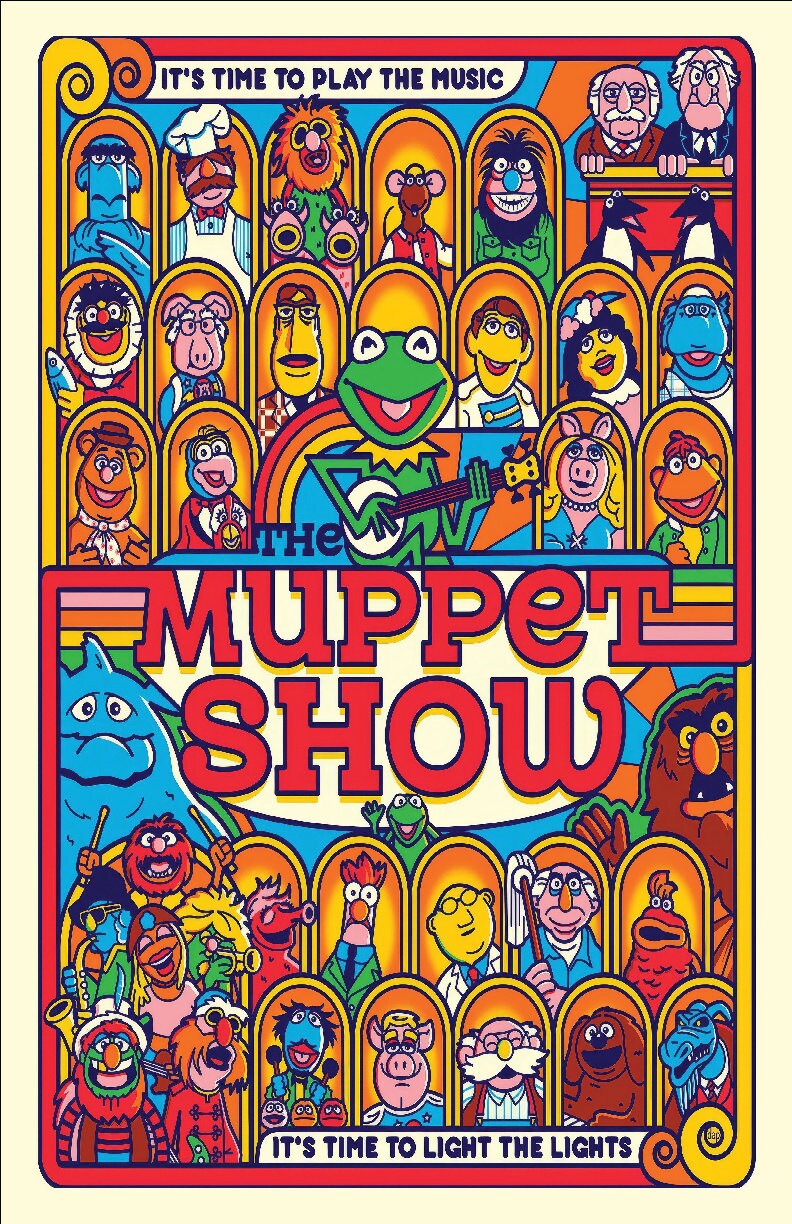 Disney Muppet Show Kermit the Frog Fozzie Bear Ralph Beaker Bunson ...