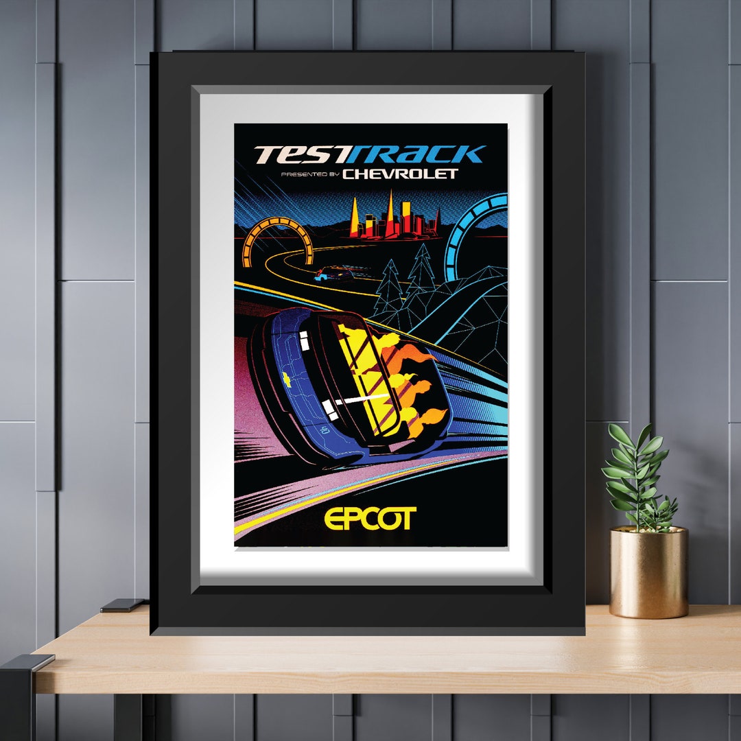 Disney Epcot Center Test Track Attraction Walt Disney World Poster 8x10 ...
