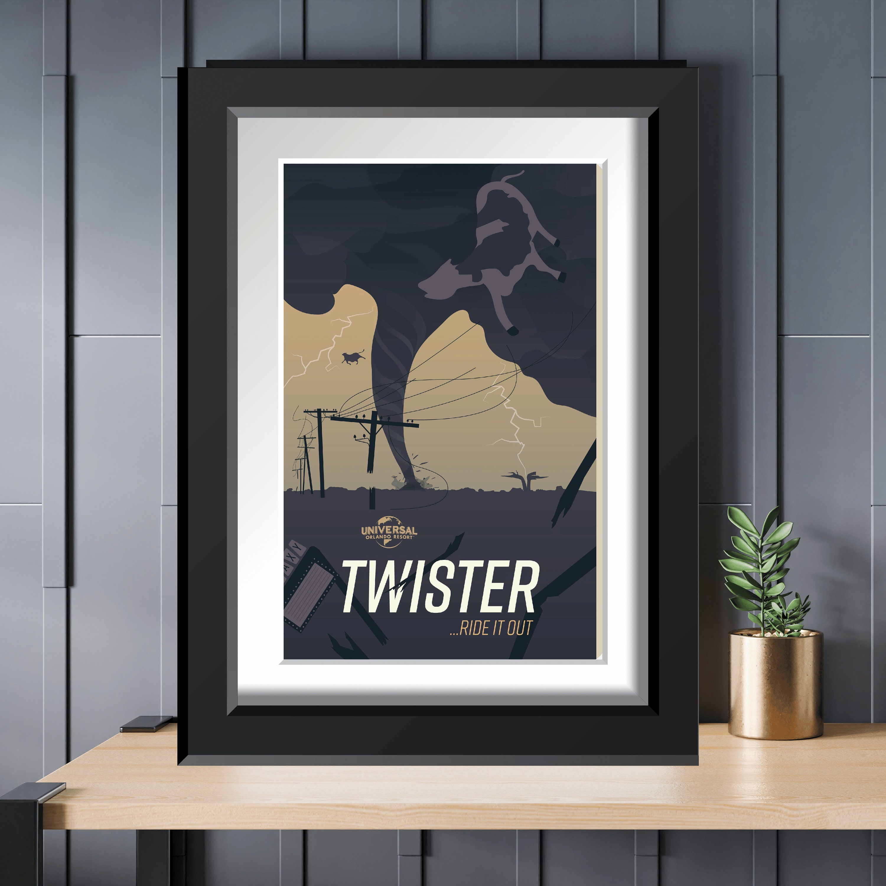 Universal Orlando Twister Ride It Out Attraction Poster 11x14 11x17 - Etsy