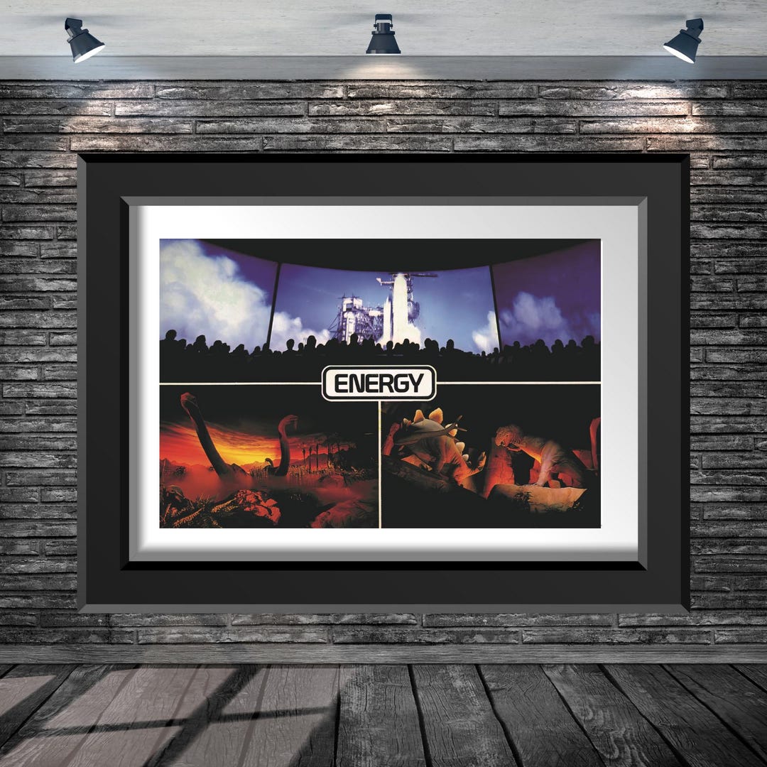 Epcot Postcard #2 Energy Retro-style Poster 1982 Future World 8x10 ...