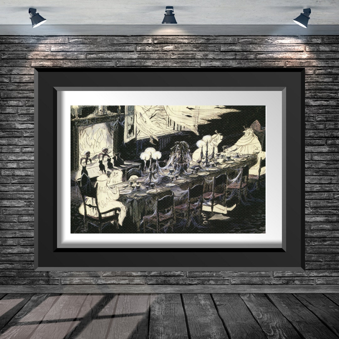 Walt Disney's Disneyland Haunted Mansion Concept Art Marc Davis ...