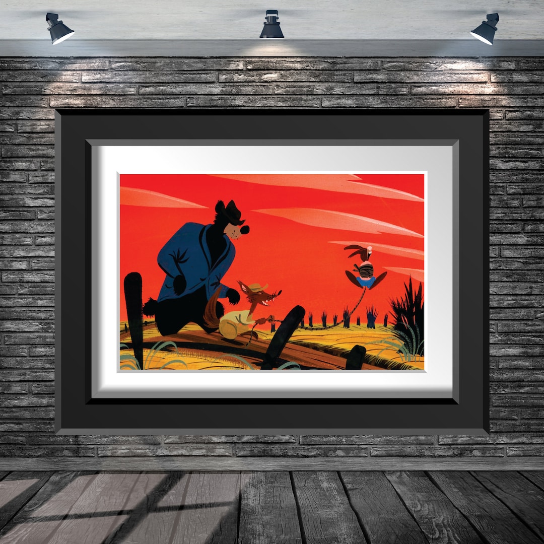 Mary Blair Song of the South Concept Drawing Poster Brer Bear Fox ...
