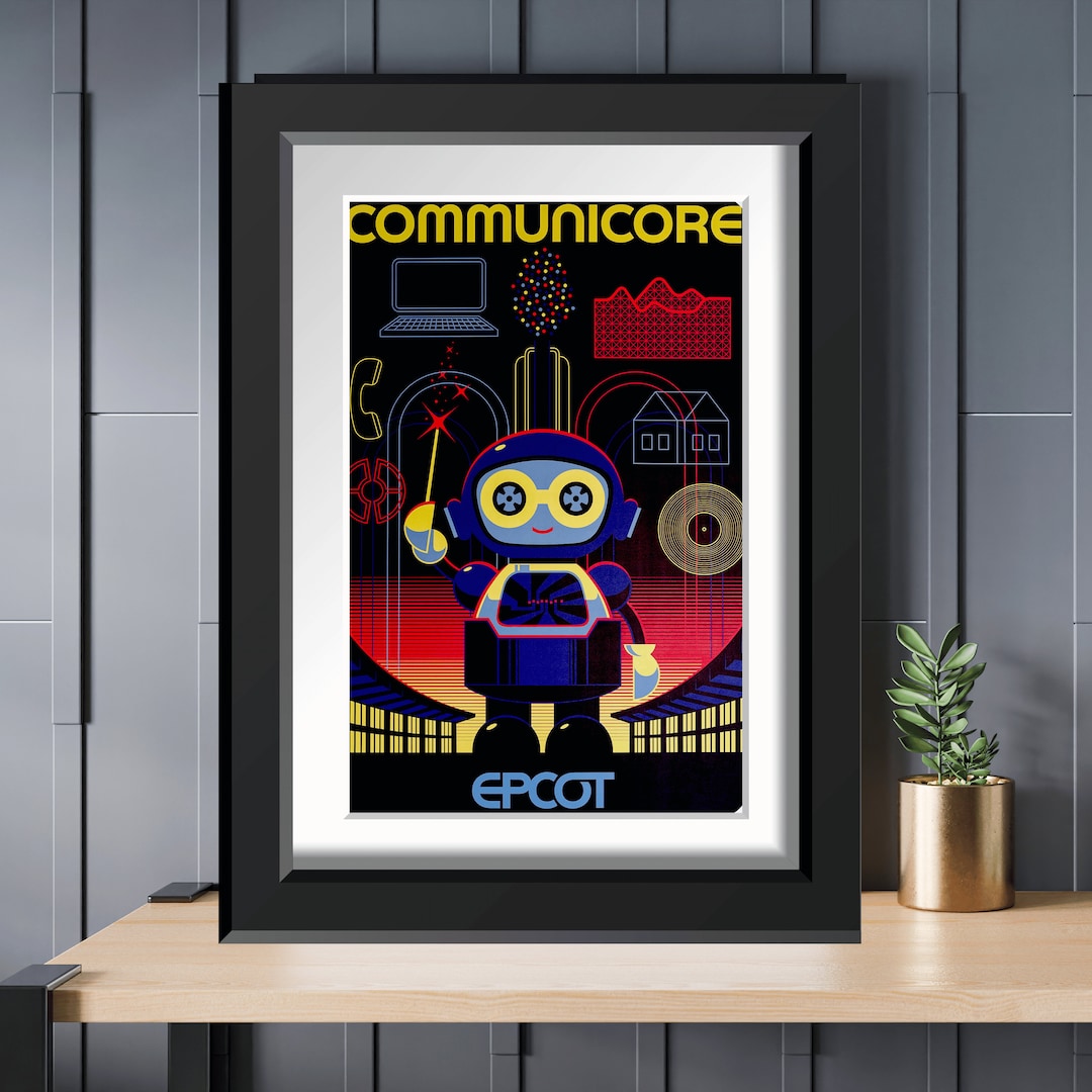 EPCOT Communicore Robot Poster 8x10 11x14 11x17 13x19 - Etsy