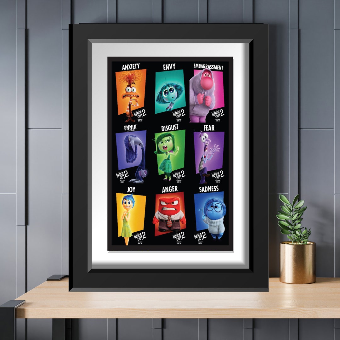 Inside Out 2 Emotions Joy Sadness Fear Disgust Anger Envy Anxiety ...