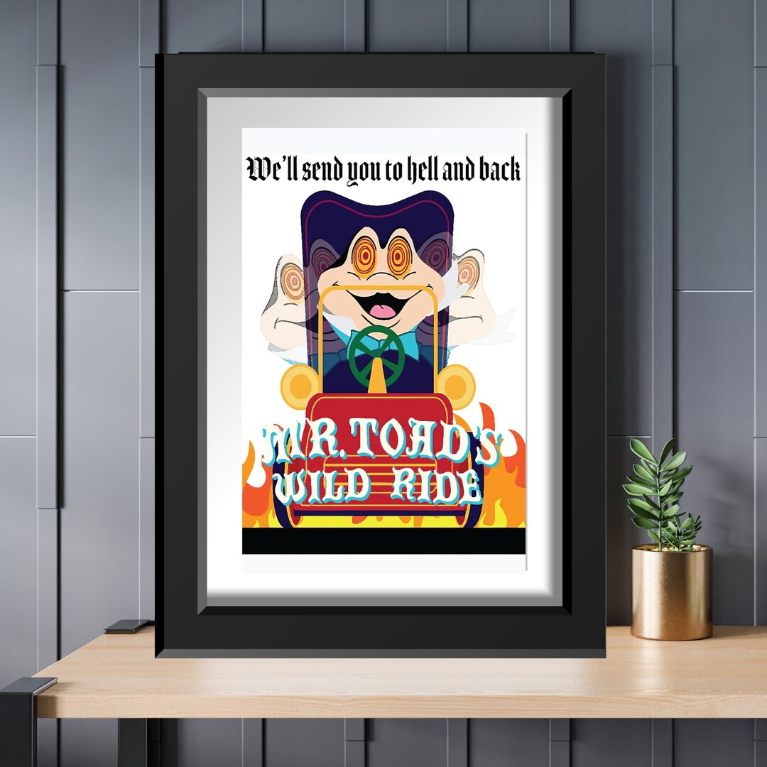 Disney Mr Toads Wild Ride Going to Hell Attraction Walt Disney World ...