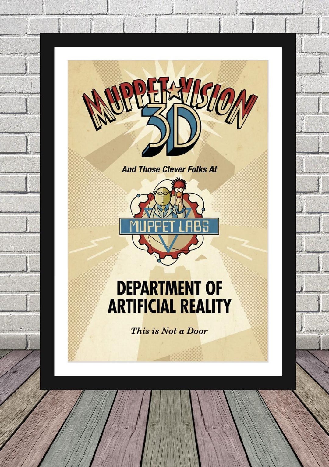 Muppetvision 3D Muppet-vision Labs Muppet Vision Attraction Imagination Door Beaker Bunson ...
