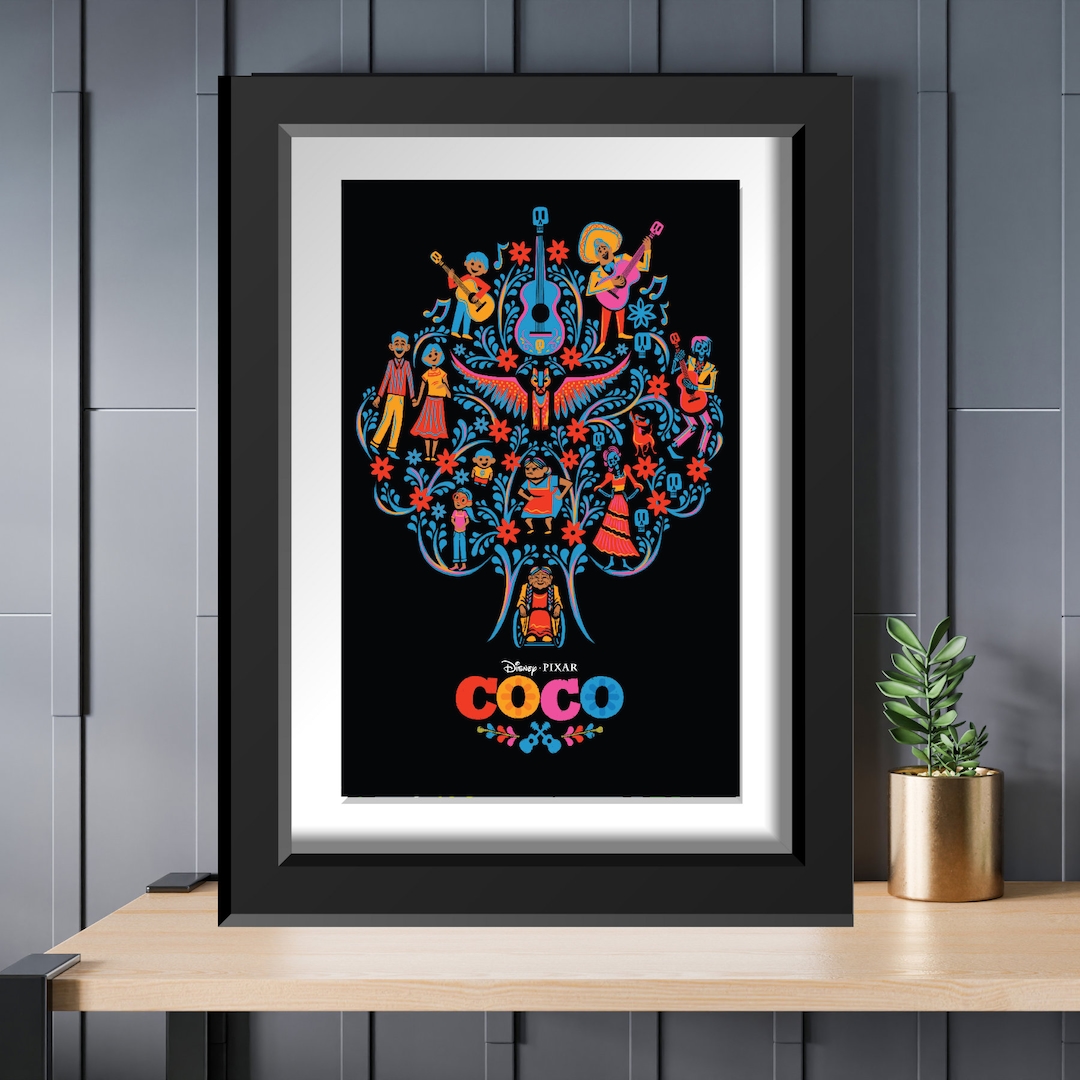 Coco Family Tree Disney Movie Poster Retro 8x10 11x14 11x17 13x19 - Etsy