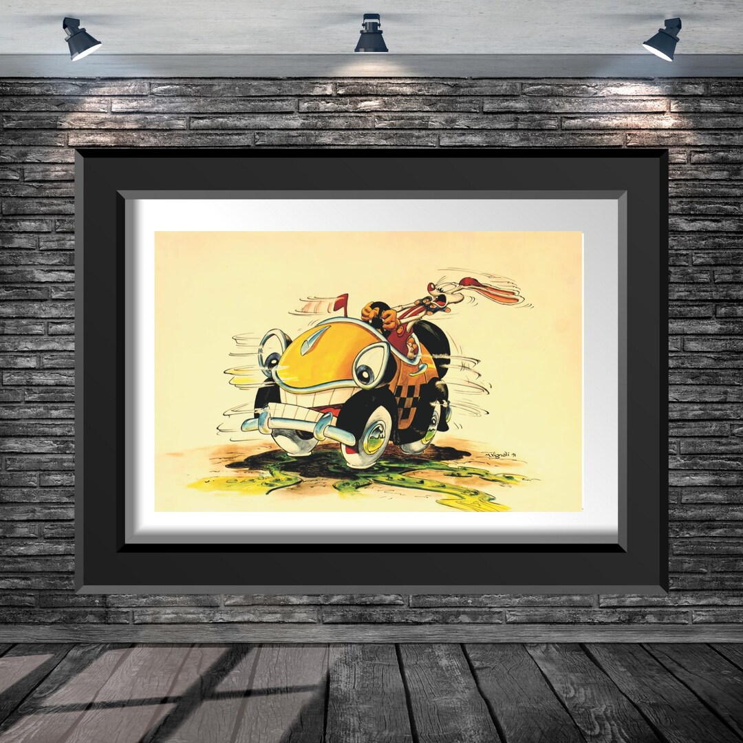 Disneyland Roger Rabbits Car Toon Spin Concept Art 1 Benny the Cab ...