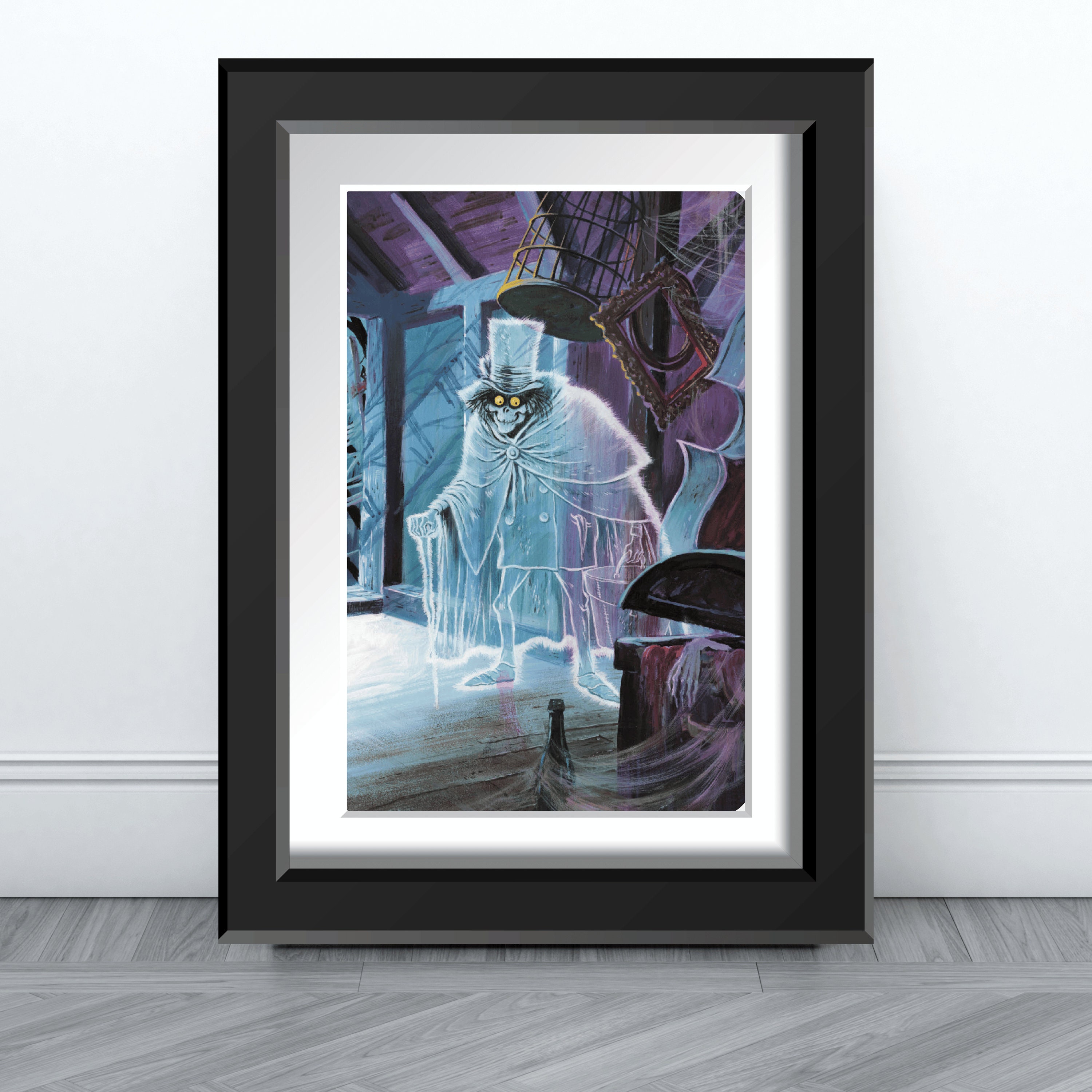 Haunted Mansion Storybook Hatbox Ghost Disney Poster Hat Box Ghost ...