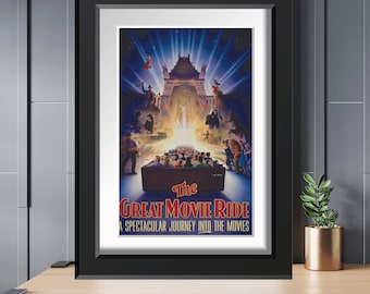 The Great Movie Ride Poster Disney Poster Vintage Disney Attraction ...