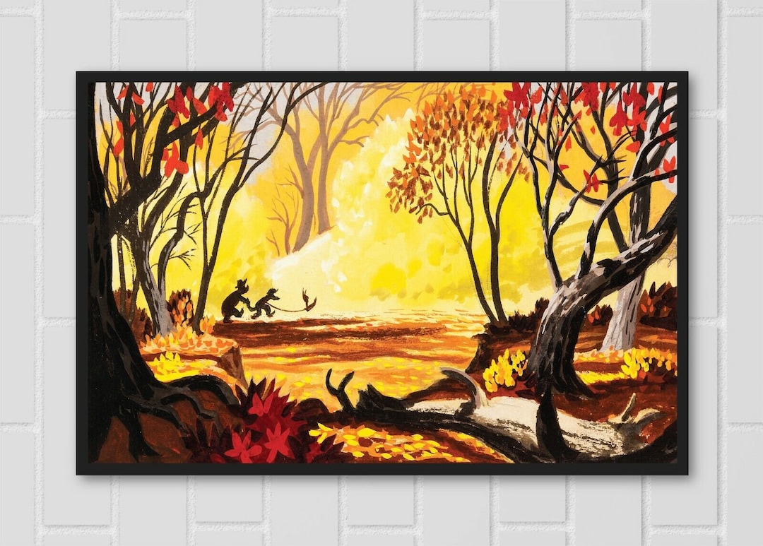 Mary Blair Song of the South Brer Rabbit Fox Bear Fall Concept Art ...