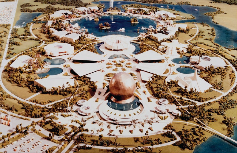 Disney Epcot Center Model Retro Walt Disney World Poster 8x10 11x14 ...
