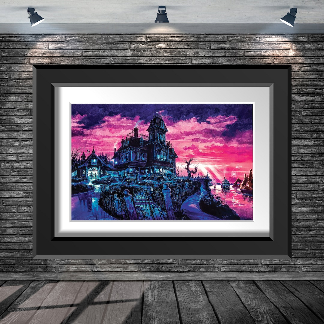 Haunted Mansion Phantom Manor Exterior Disneyland Paris Disney Poster ...