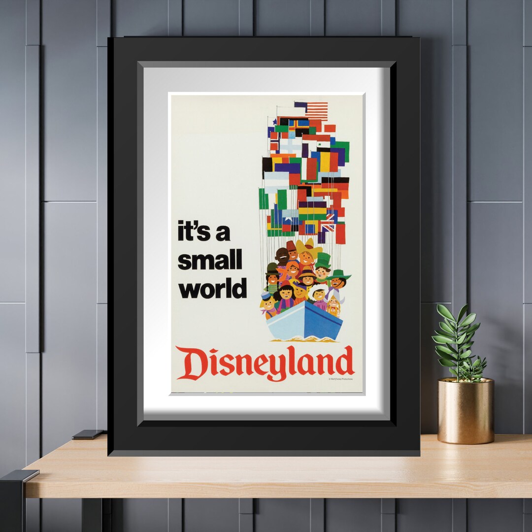 Disney Its a Small World Boat With Children Retro Attraction Disneyland ...