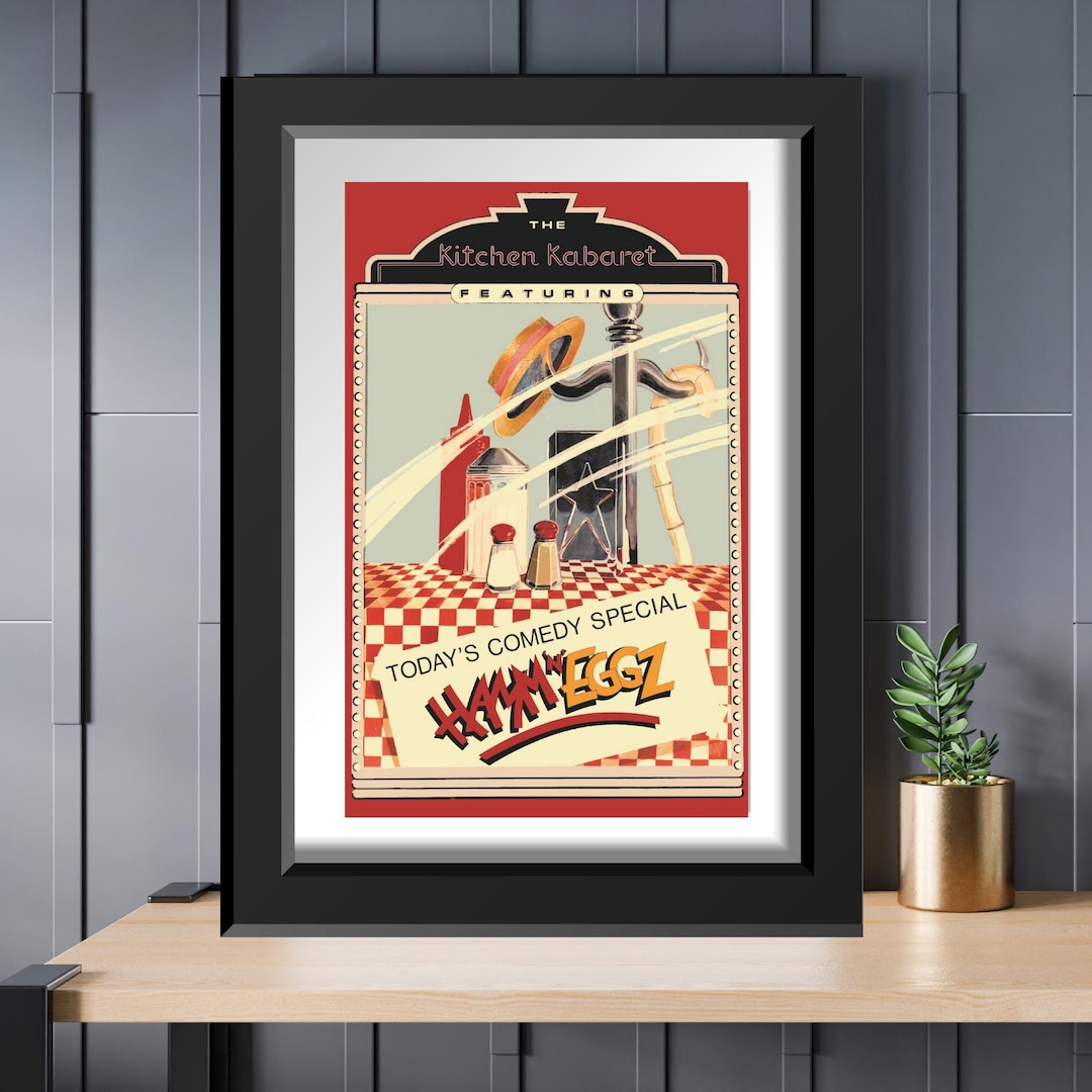 Disney Epcot Kitchen Kabaret Attraction Poster Featuring Hamm & Eggz ...