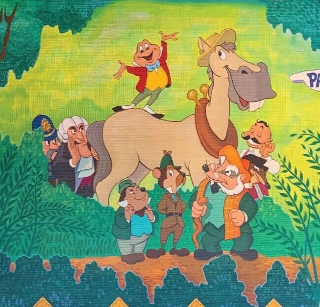 Mr Toads Wild Ride Attraction Scenes Illustration Hell Toad Hall Disney ...