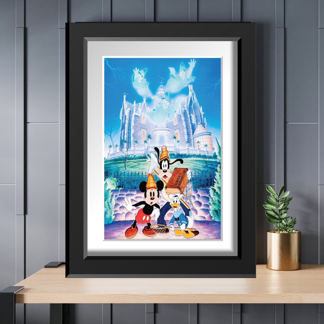 Haunted Mansion Mickey Mouse Donald Goofy Ghosts Disneyland Walt Disney ...