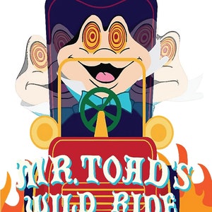 Disney Mr Toads Wild Ride Going to Hell Attraction Walt Disney World ...