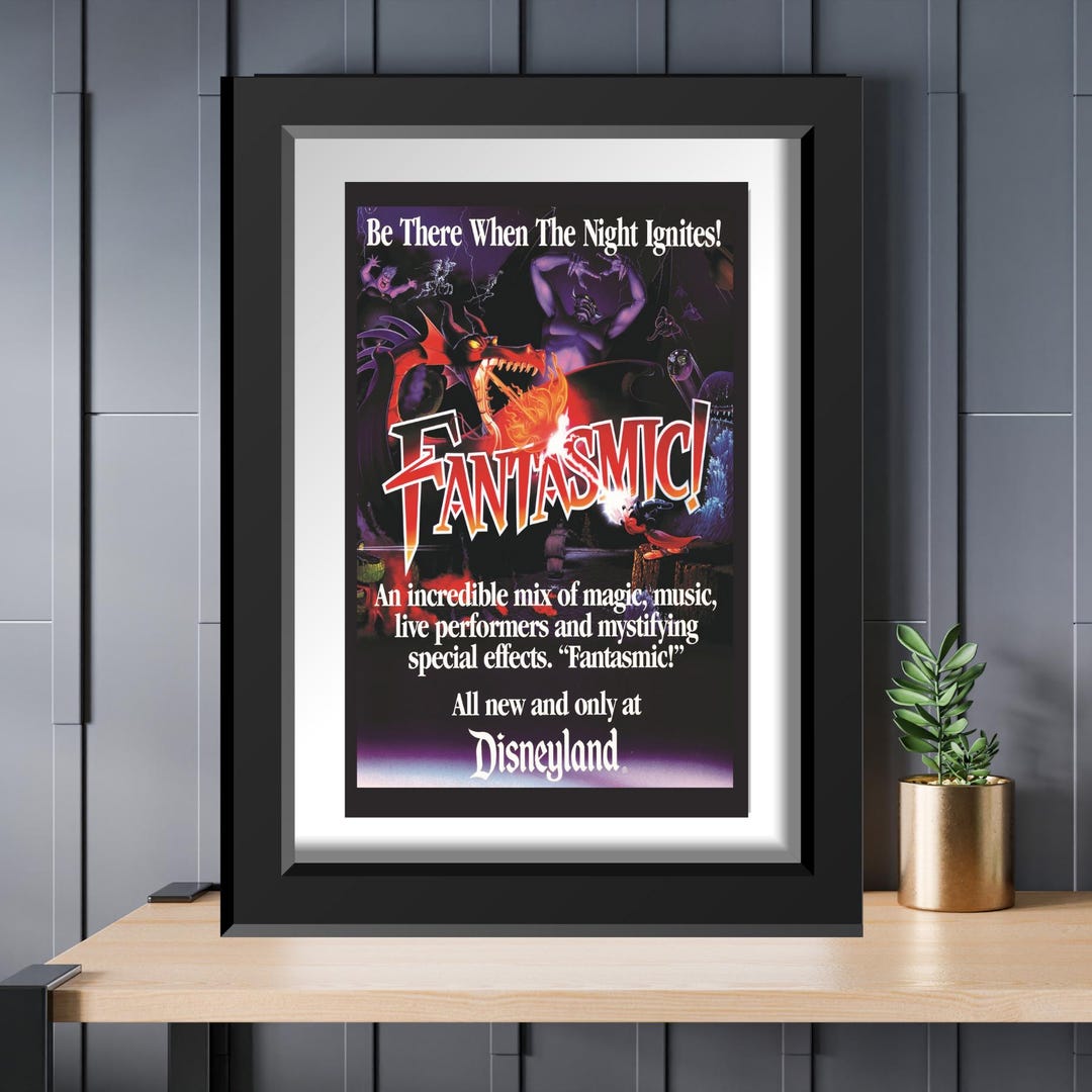 Disneyland Fantasmic 1992 Premiere Promotional Poster 8x10 11x14 11x17 ...