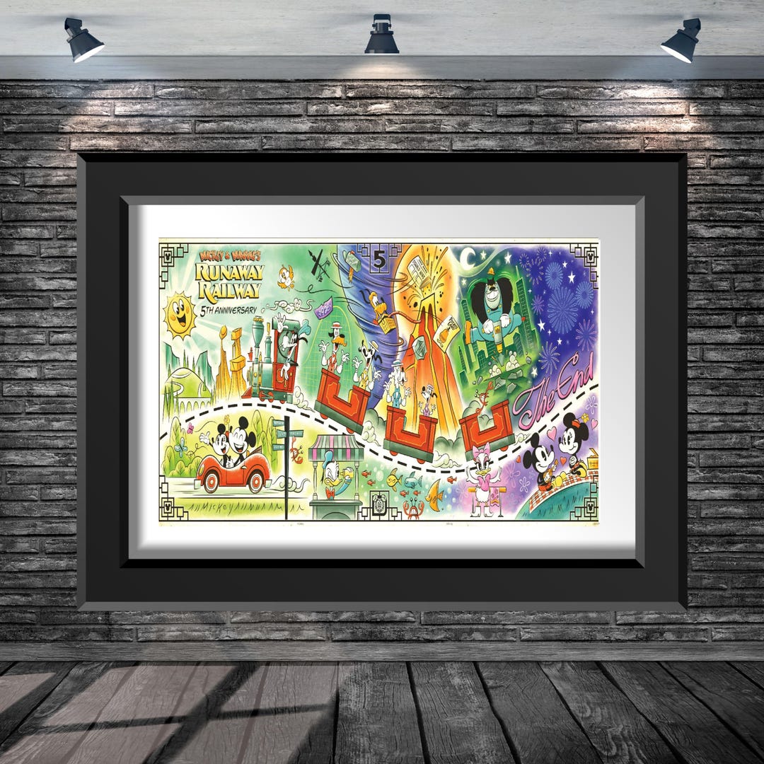 Mickeys Runaway Railway Goofy Railroad Minnie Mouse 5th Anniversary ...