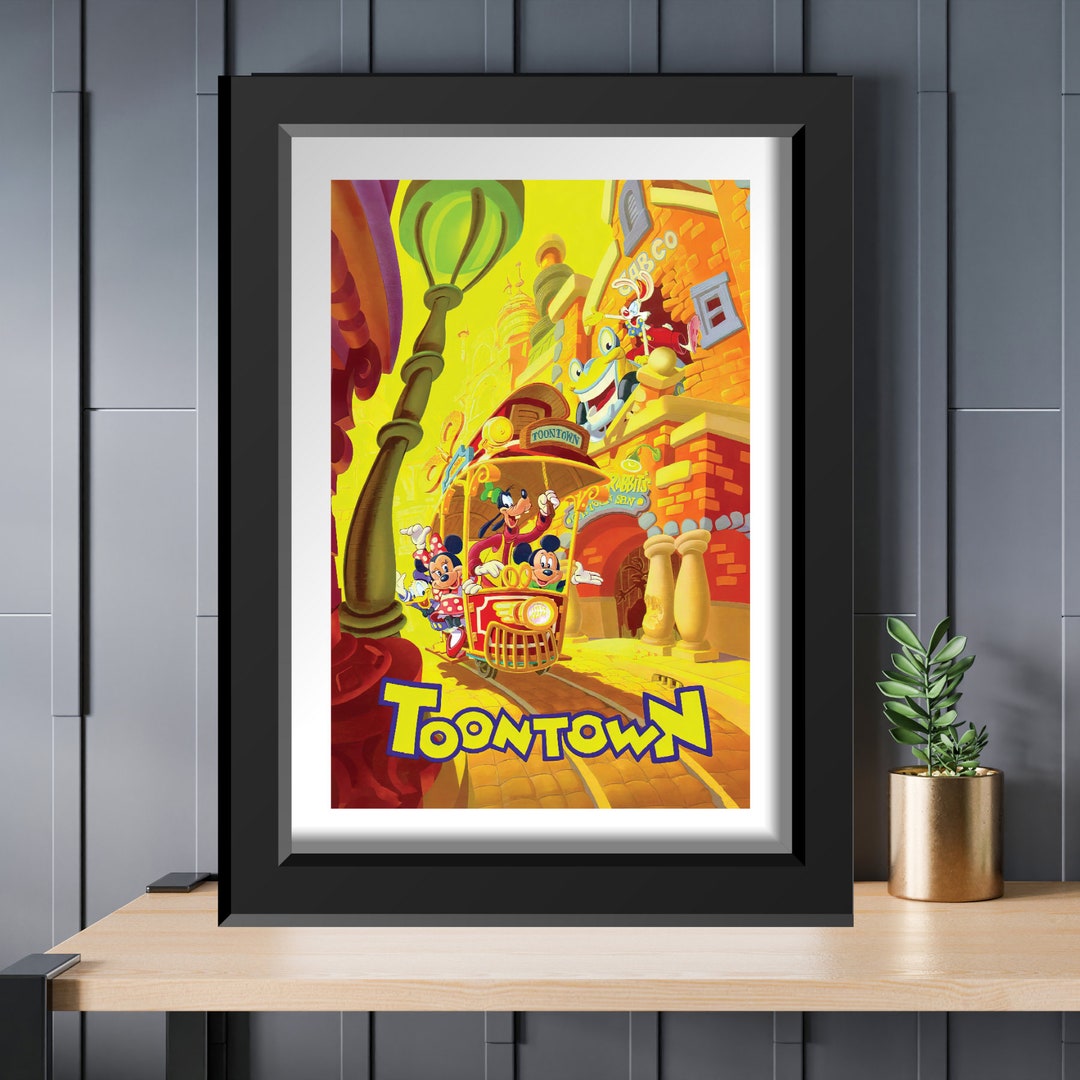 Walt Disney's Disneyland Mickey's Toontown Retro Poster 8x10 11x14 11x17 13x19 - Etsy