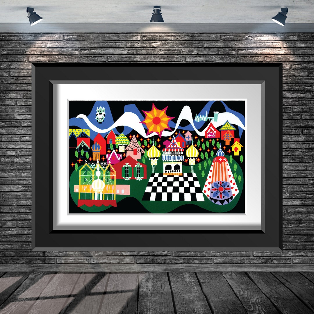Mary Blair Its a Small World Mural Disney Poster 8x10 11x14 11x17 13x19 ...