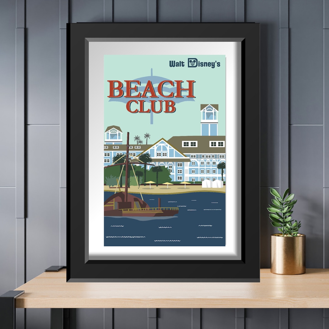 Walt Disney World Beach Club Resort DVC Disney Vacation Club Retro ...