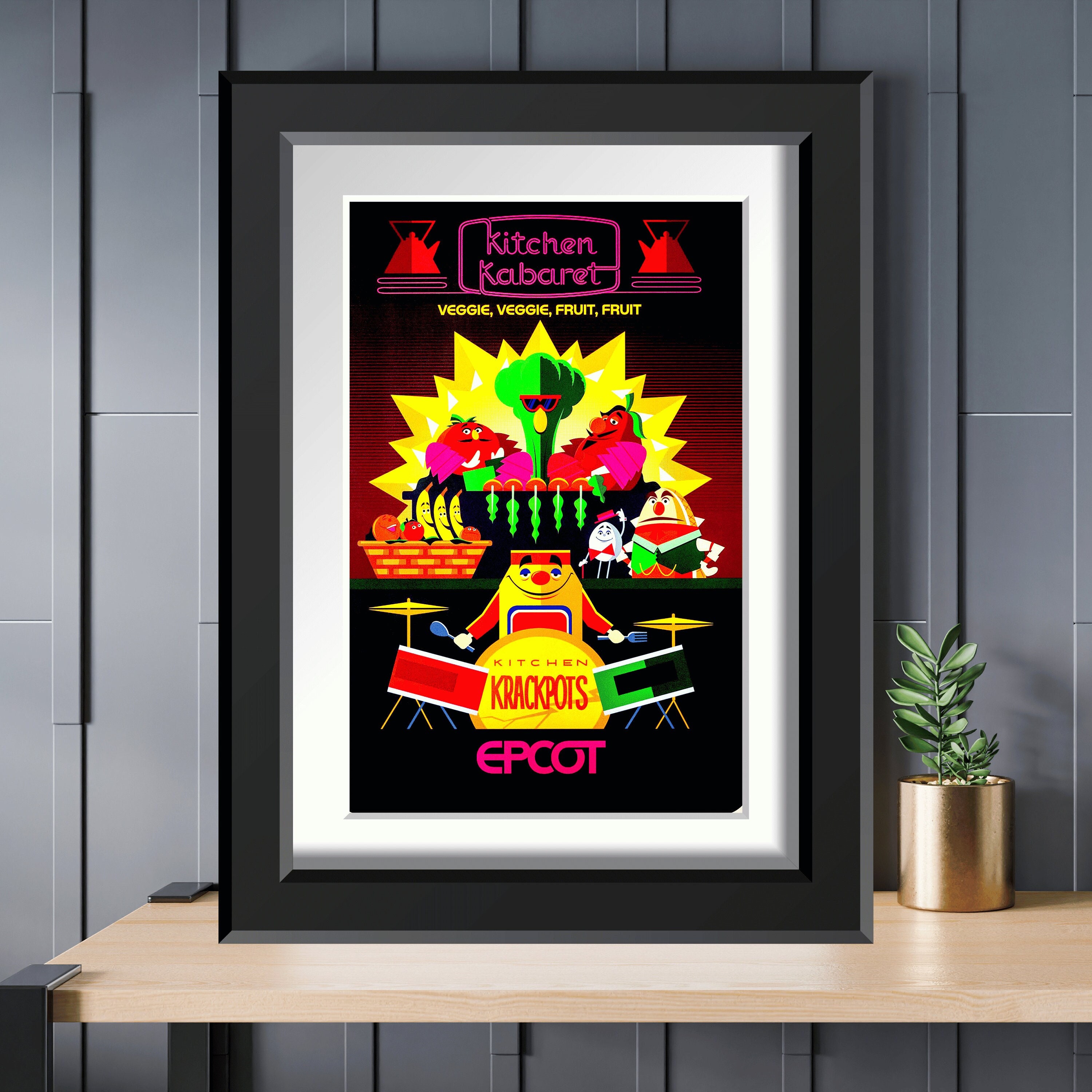 EPCOT Kitchen Kabaret Vintage Disney World Attraction Poster 8x10 11x14 ...