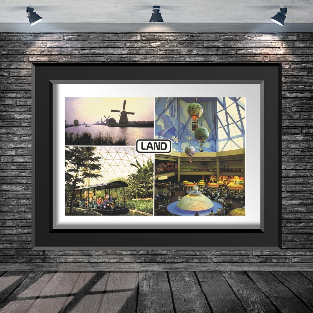 Epcot Postcard #4 the Land Pavillion Retro-style Poster 1982 Future ...