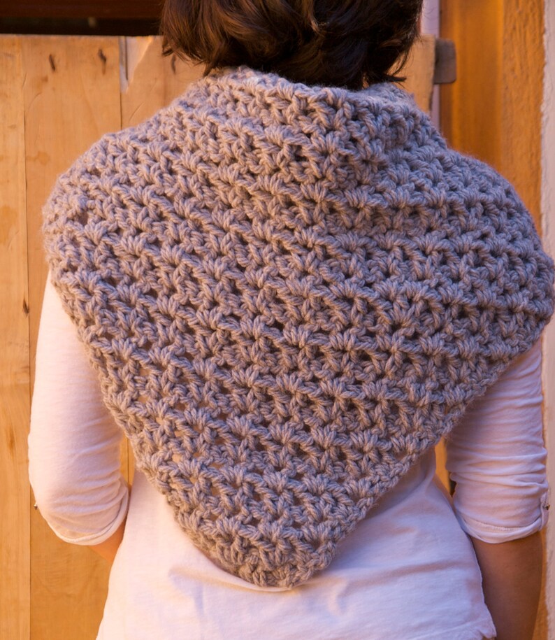 Easy CROCHET PATTERN; Chunky Shawl Pattern. Pdf Tutorial Ready to ...