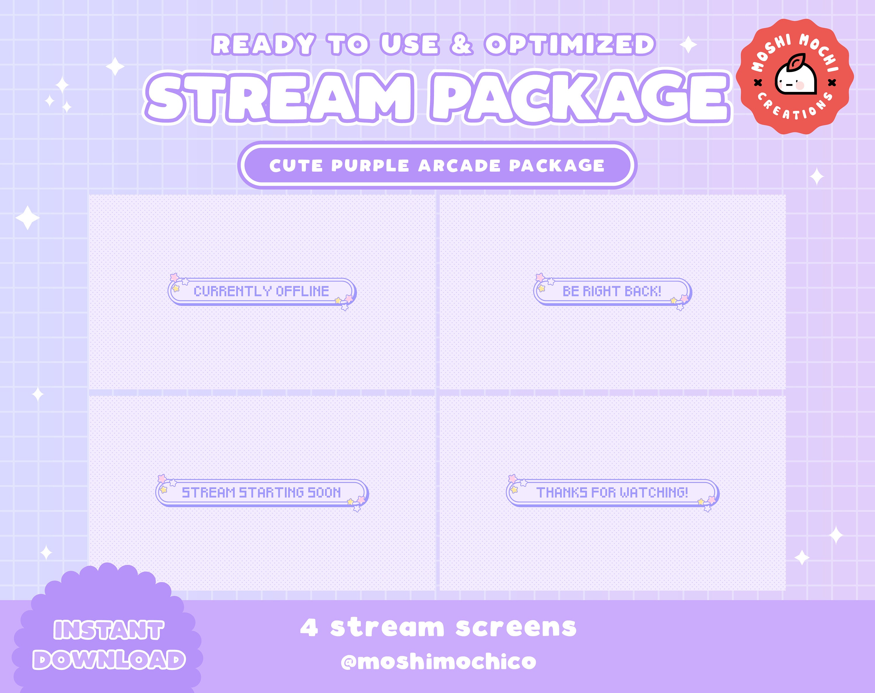 Twitch Overlay Package / Arcade Crane Machine Overlay Set / | Etsy