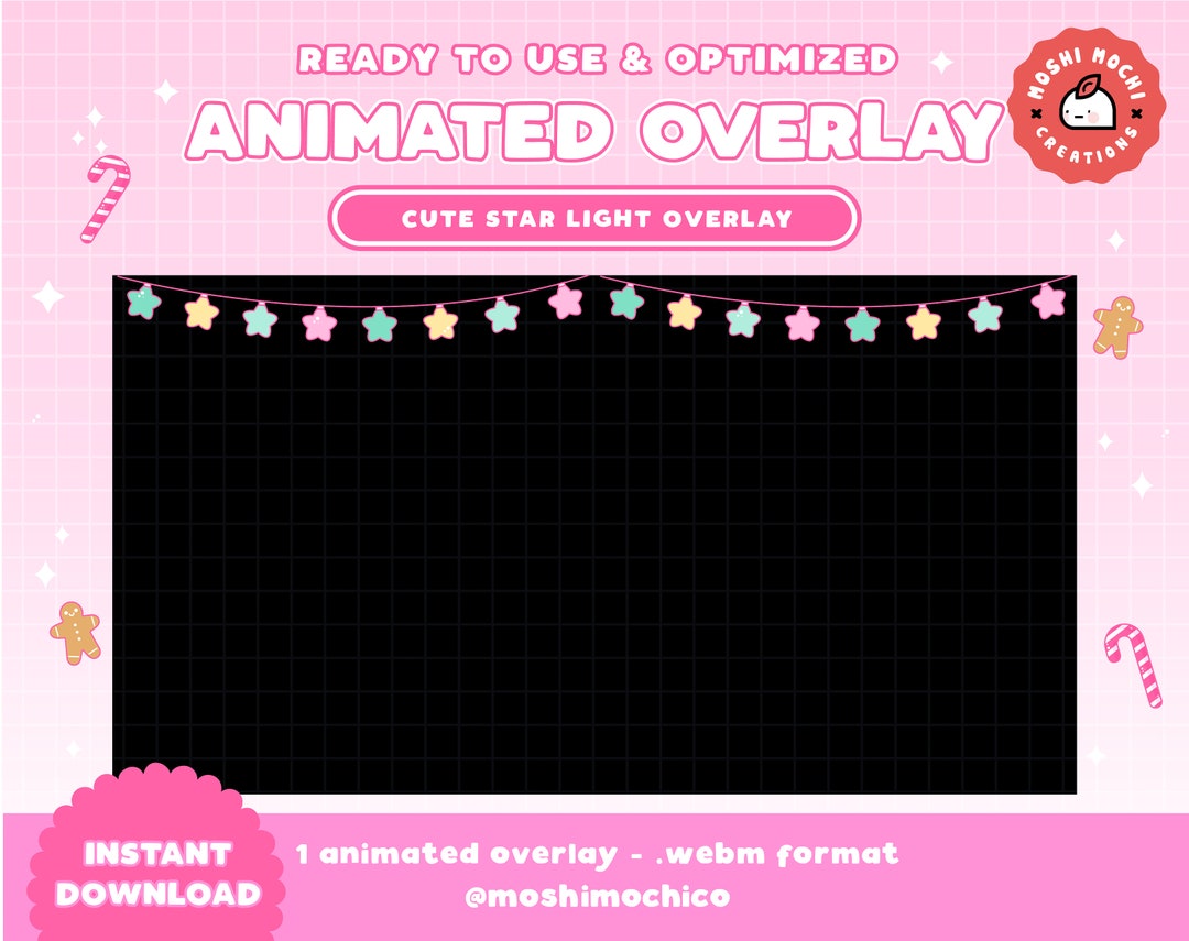Animated Star Light Overlay / Twinkle Star Lights / Cute Aesthetic ...