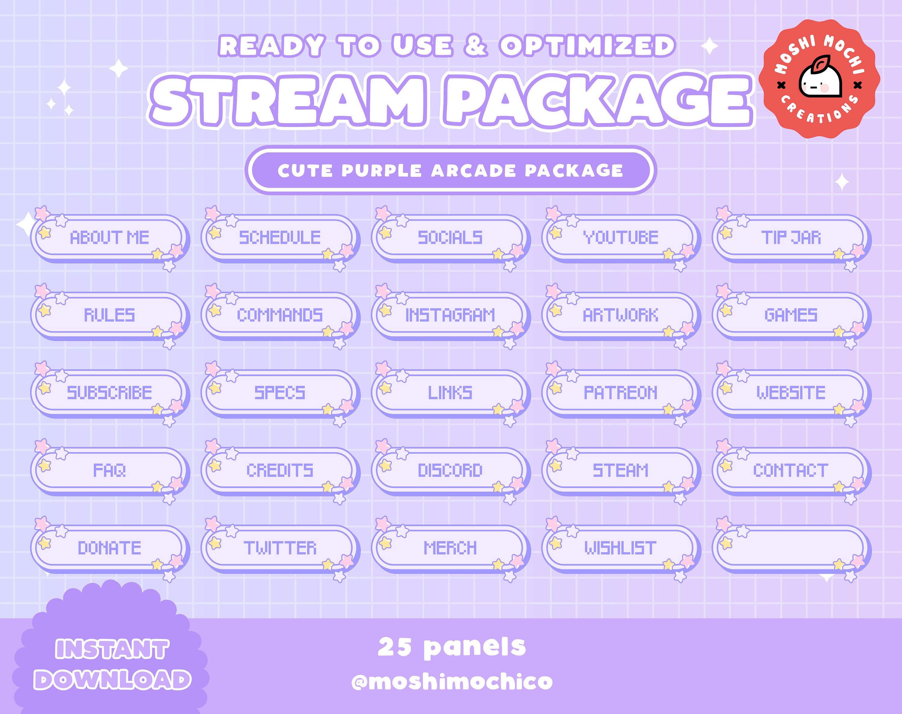 Twitch Overlay Package / Arcade Crane Machine Overlay Set / | Etsy