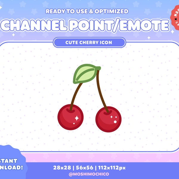 Red Cherry Emote - Etsy