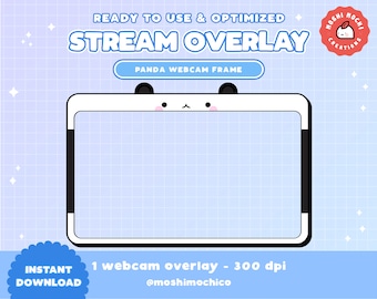Twitch Panda Overlay | Etsy