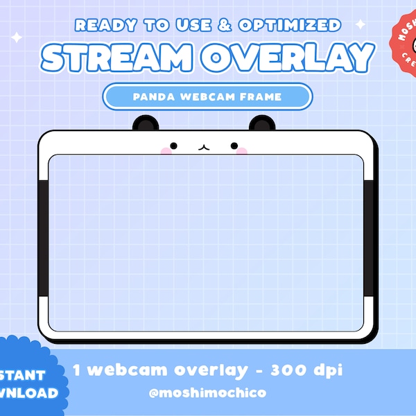 Twitch Panda Overlay - Etsy