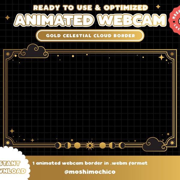 Gold Border Overlay - Etsy