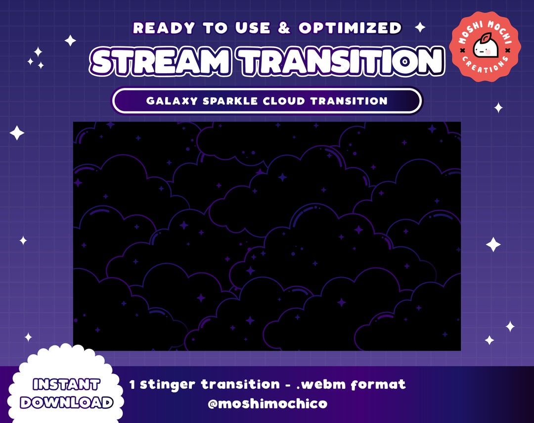 Galaxy Cloud Stinger Transition / Scene Transition for Streaming ...
