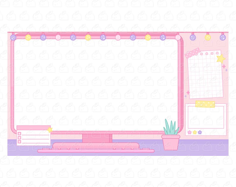 Twitch Computer Screen Gamer Girl Boy Stream Overlay Set / | Etsy