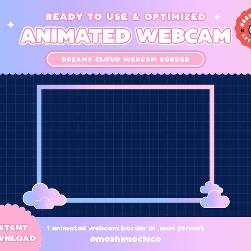 Twitch Animated Rainbow Webcam Border Frame / Stream Graphics - Etsy