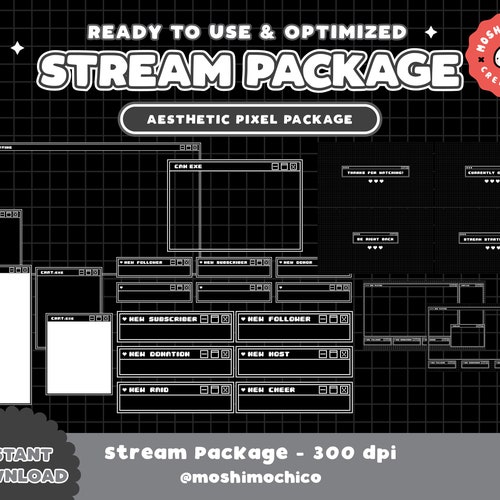 Twitch Blue Pixel Overlay Stream Overlay Streamer Graphics - Etsy UK Twitch Blue Pixel Overlay Stream Overlay Streamer Graphics - Etsy UK